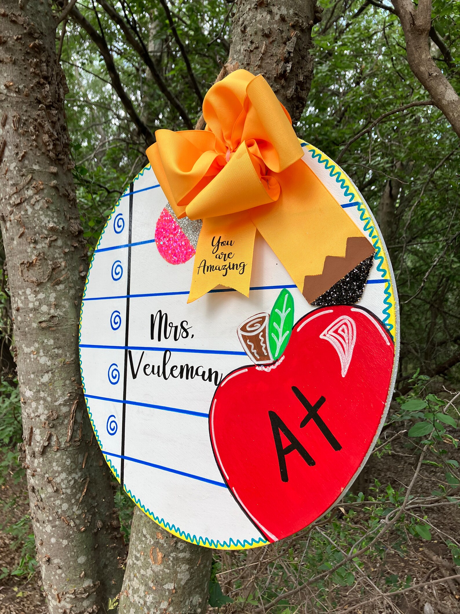 Teacher Door Hanger /classroom Door Hanger/welcome to Our Classroom ...