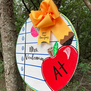 Teacher Door Hanger /classroom Door Hanger/welcome to Our Classroom ...