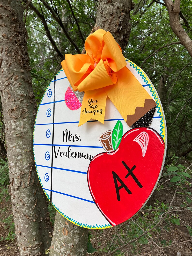 Teacher Door Hanger /classroom Door Hanger/welcome to Our Classroom ...