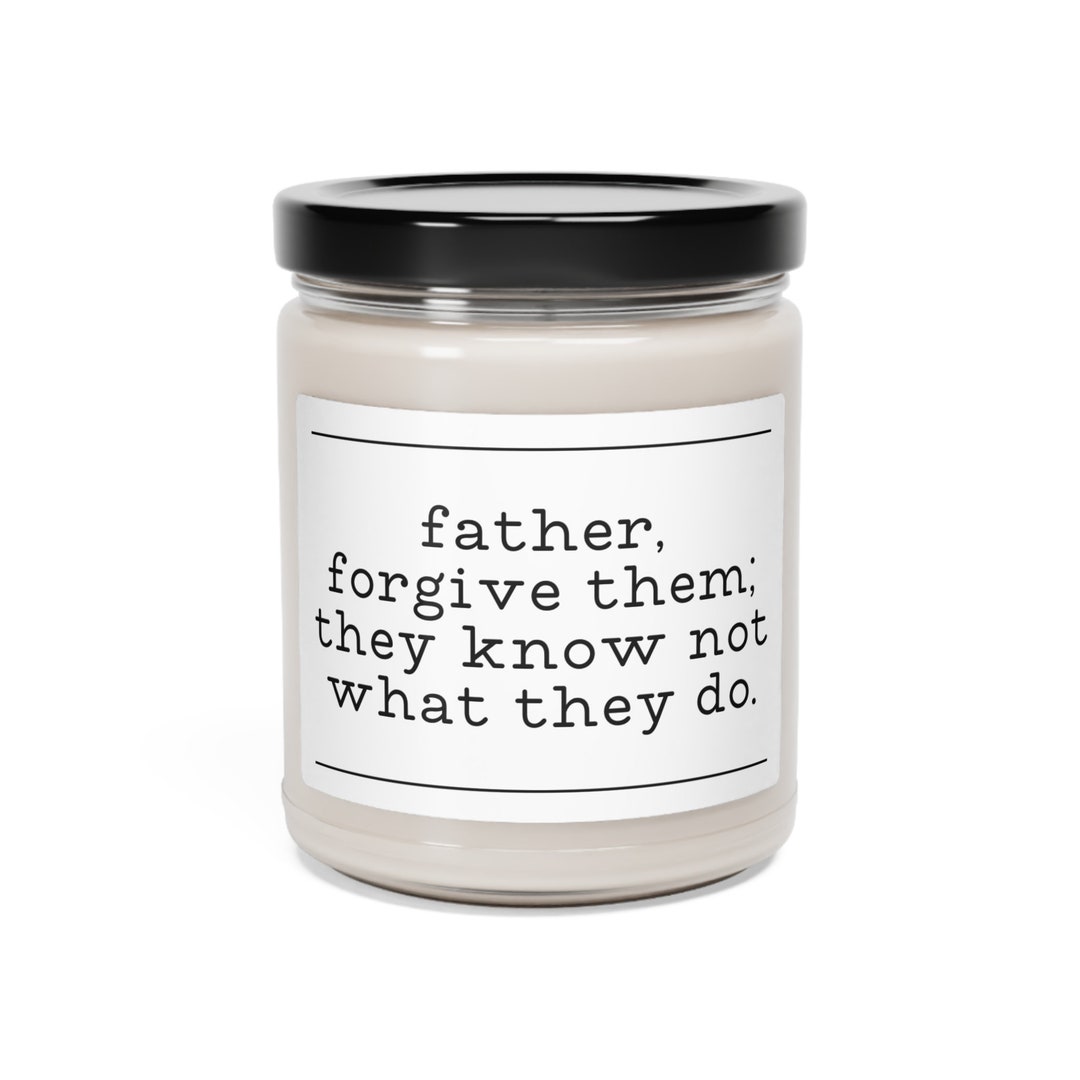 Prayer Candle; Father, Forgive Them; Religious Candle - Etsy UK