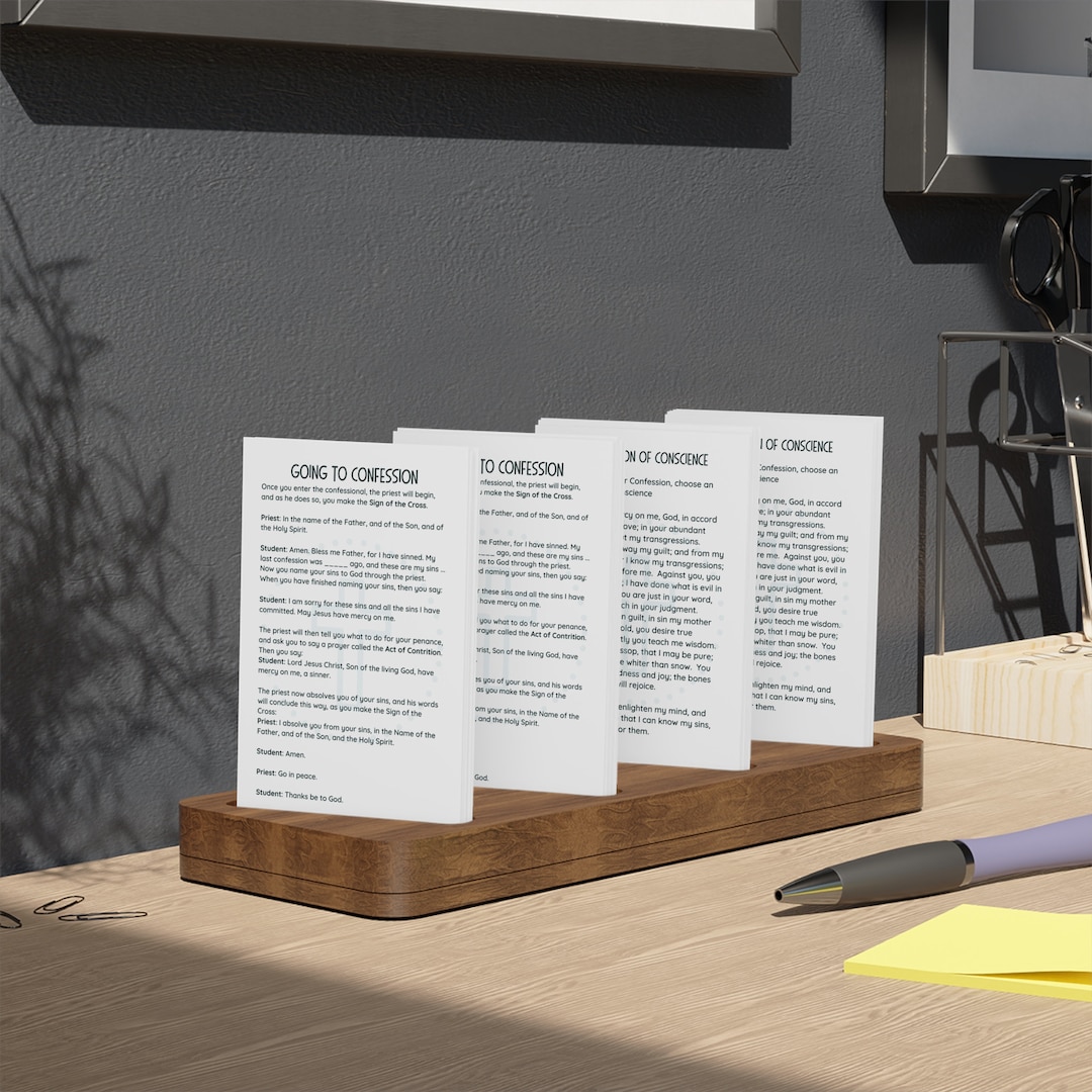 Confession Cards, First Confession Cards, First Confession, Rite of ...
