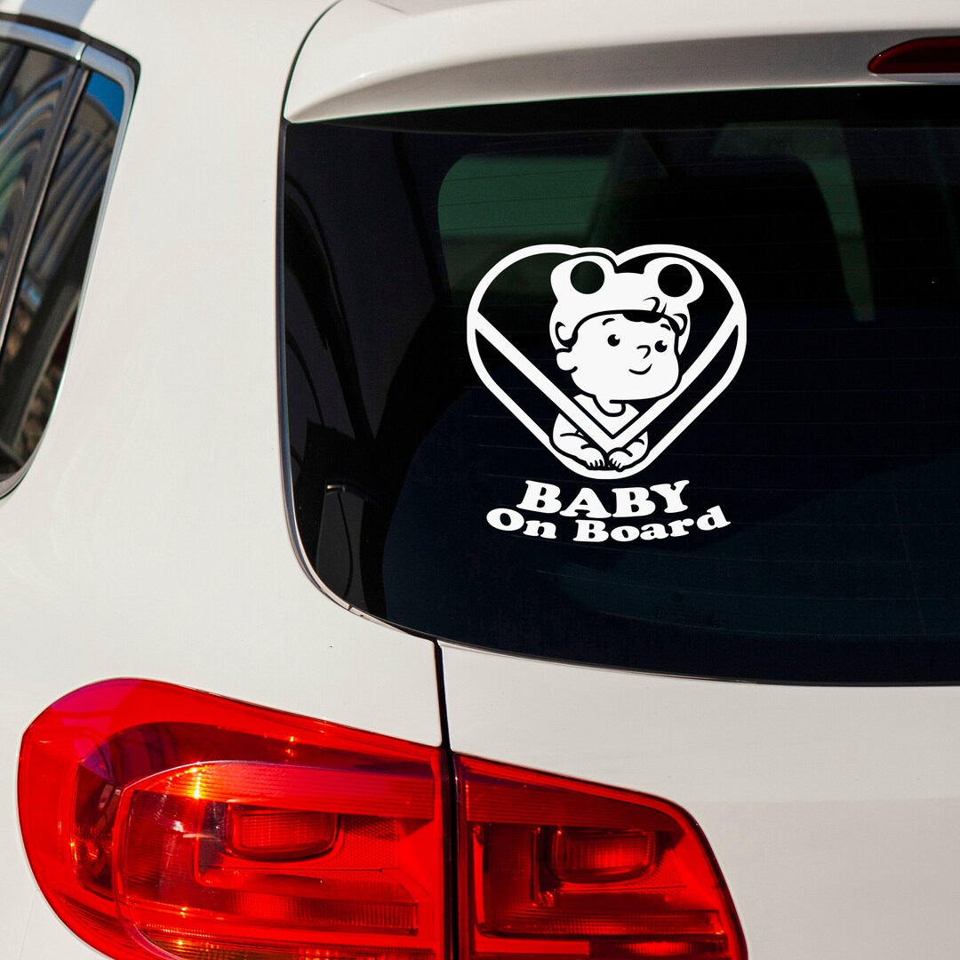 Baby in Car Decal Adorable Baby on Board Sticker for Cars Baby in the ...