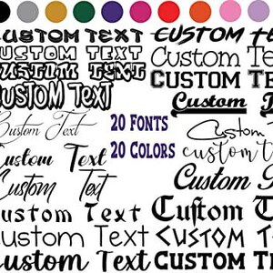 Personalized Decals Lettering - Custom Vinyl Sticker Car Window ...