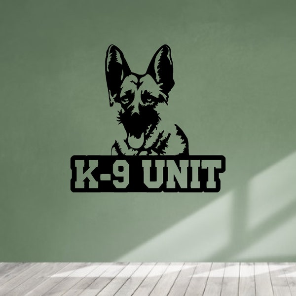 K9 Unit Decal - Etsy