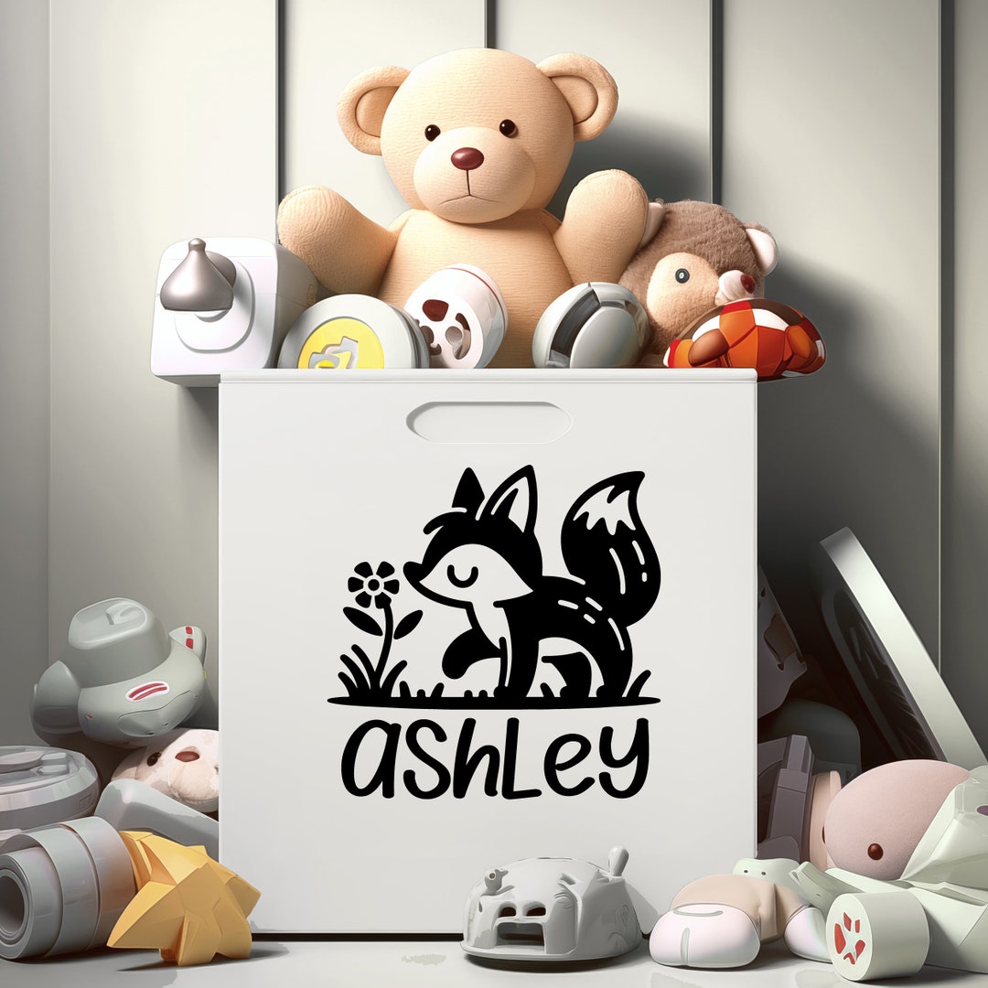 Animal Toy Box Decals Personalized Animal Toy Box Stickers for Nursery ...