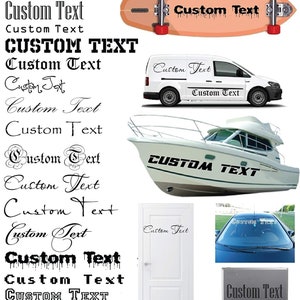 Custom Made Vinyl Decals - Personalized Design Your Own Name Custom ...