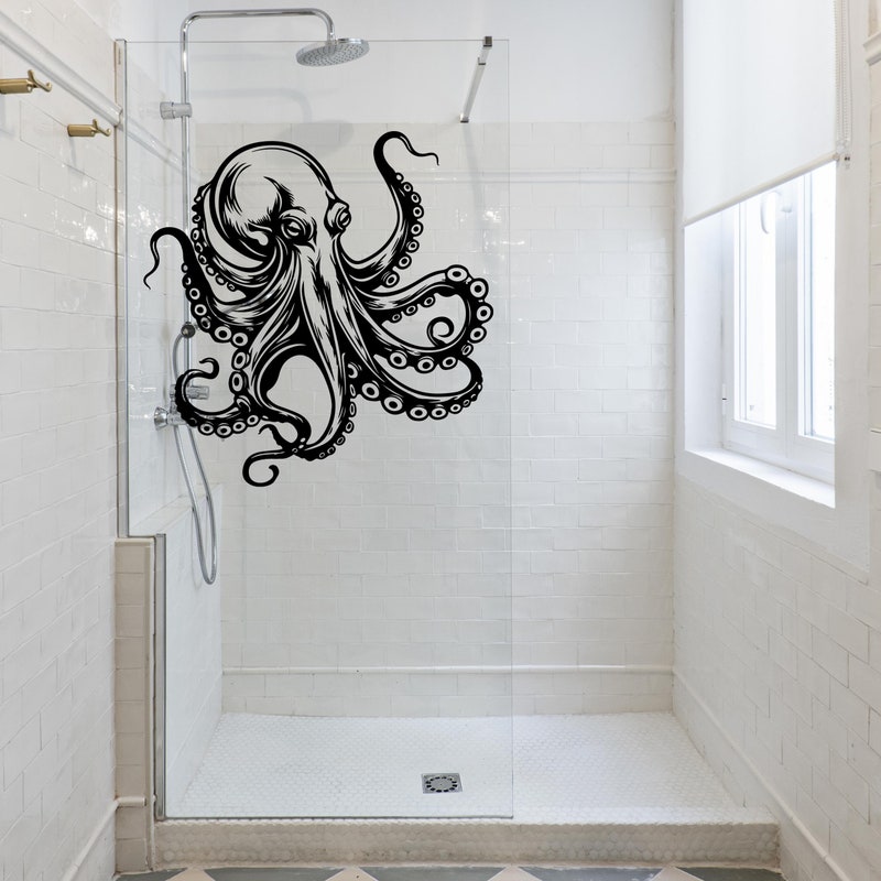 Octopus Wall Decal - Etsy