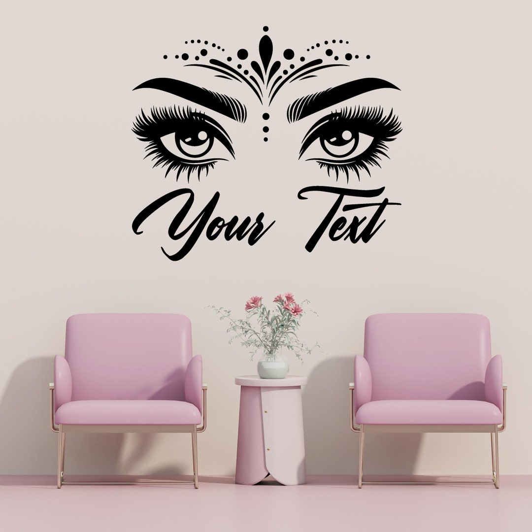 Eye Wall Decal Sticker - Eye Wall Sticker - Eyes Wall Decal - Eye Lash ...