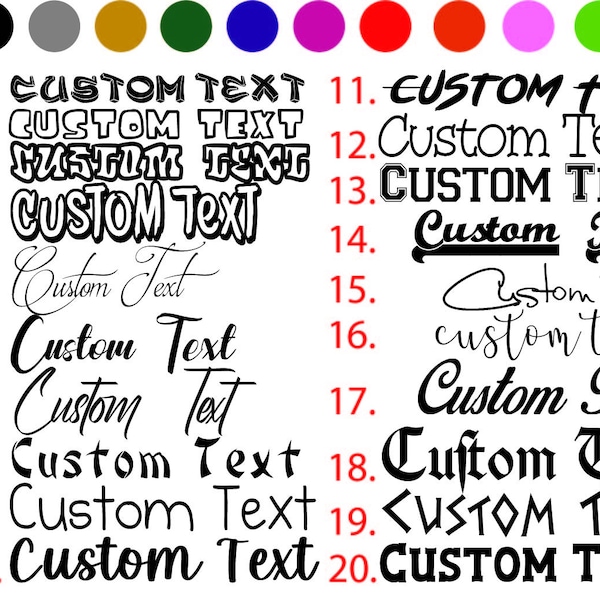 Custom Vinyl Name Wall Decal - Etsy