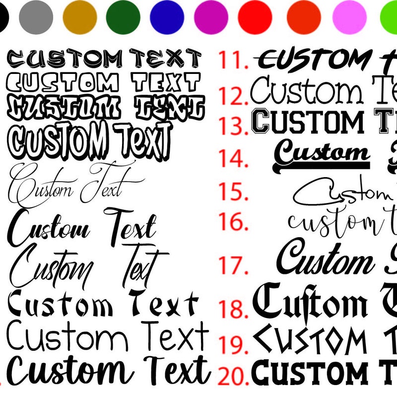 Lettering Decal - Etsy