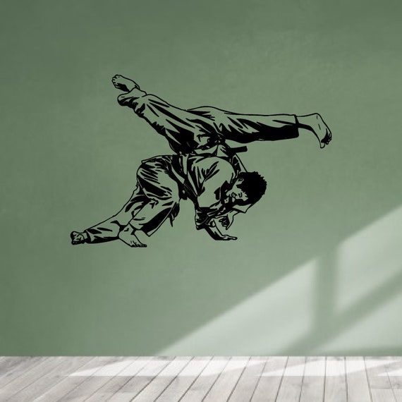 Judo Wall Decal Sport Vinyl Sticker Wall Decor Removable - Etsy