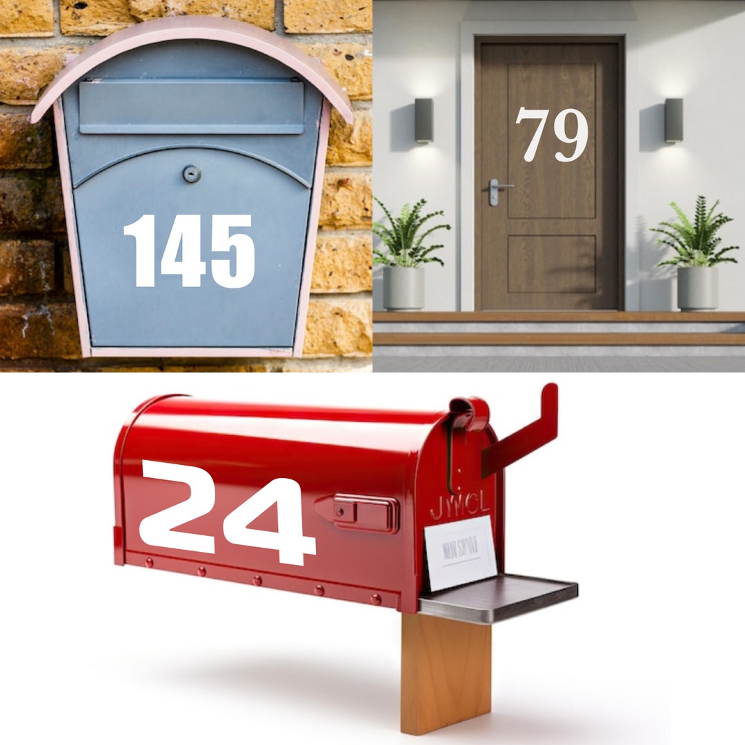 Personalized Numbers Stickers for Doors - Indoor and Outdoor Use Number ...