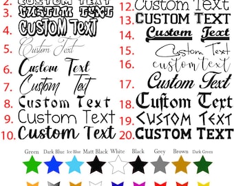 Custom Vinyl Decal - Decals Lettering Personalized - Personalized ...