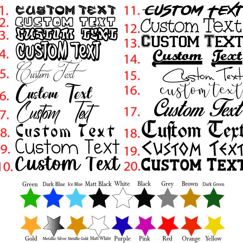 Lettering Decal - Etsy