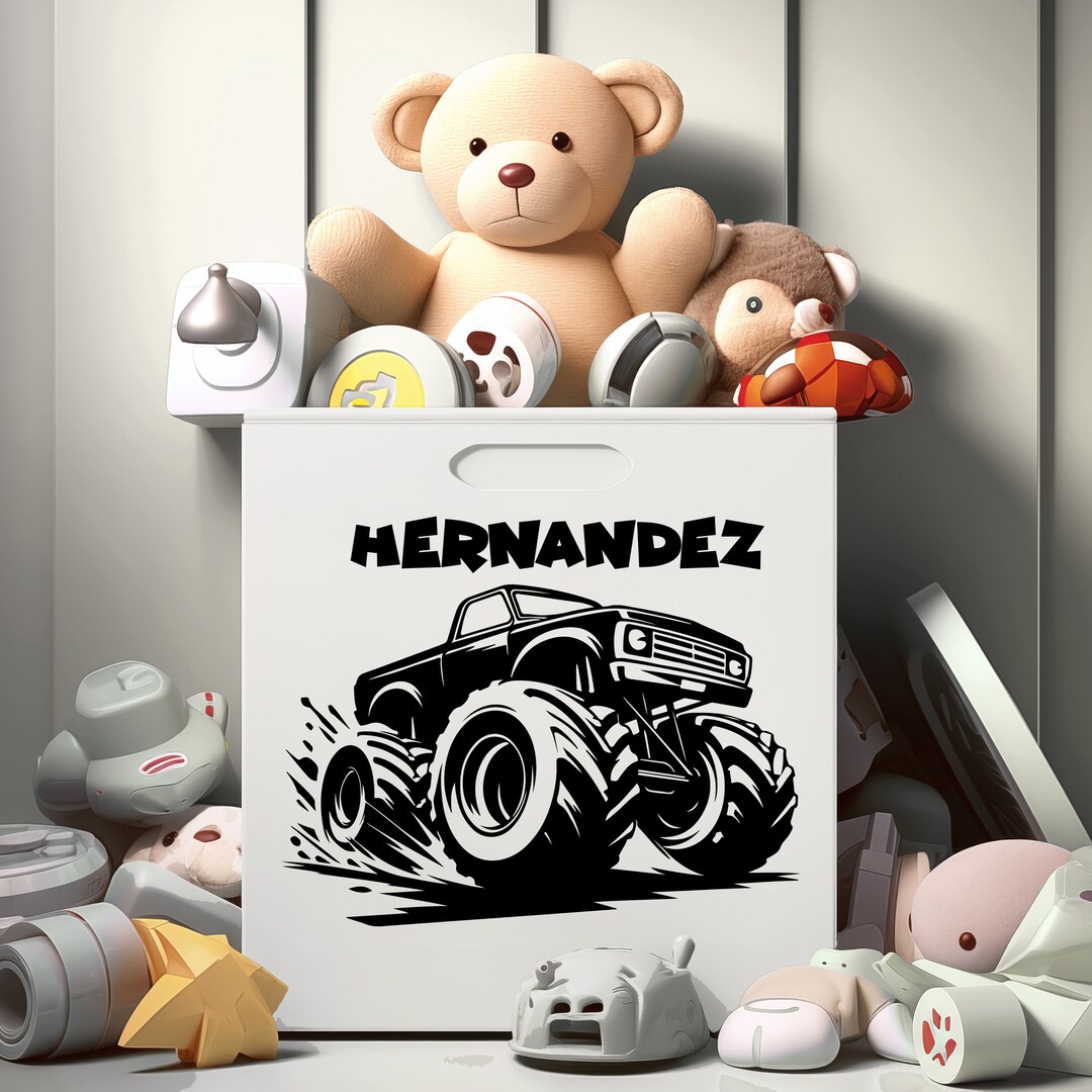 Monster Jam Wall Decals for Kids Rooms Grave Digger Decal Personalized ...