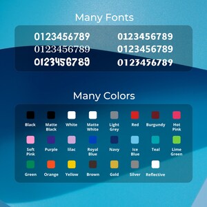 Personalized Numbers Stickers for Doors - Indoor and Outdoor Use Number ...