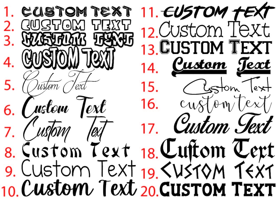 Personalized Decals Lettering - Custom Vinyl Sticker Car Window ...