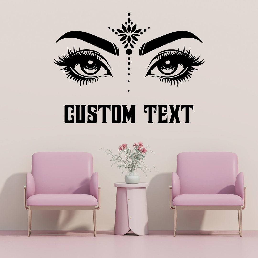 Lash Decals for Walls - Eyes Wall Decal - Eyelash Wall Decals Salon ...