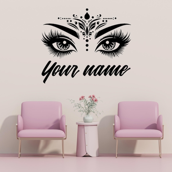 Eyelash Wall Decal - Etsy