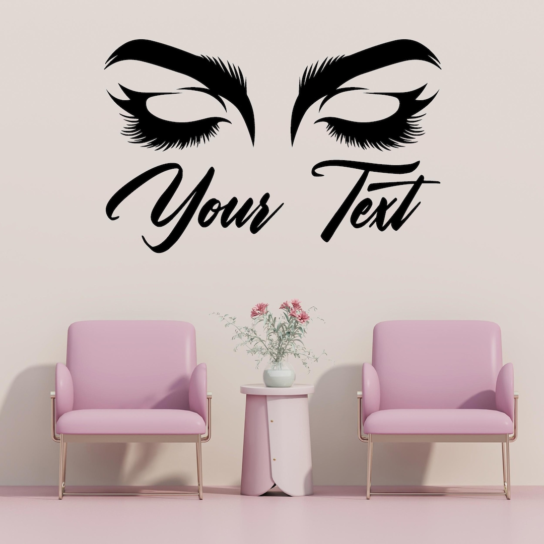 Eyelash Window Decal - Eyes Wall Decal - Eyelash Wall Decal Stickers ...