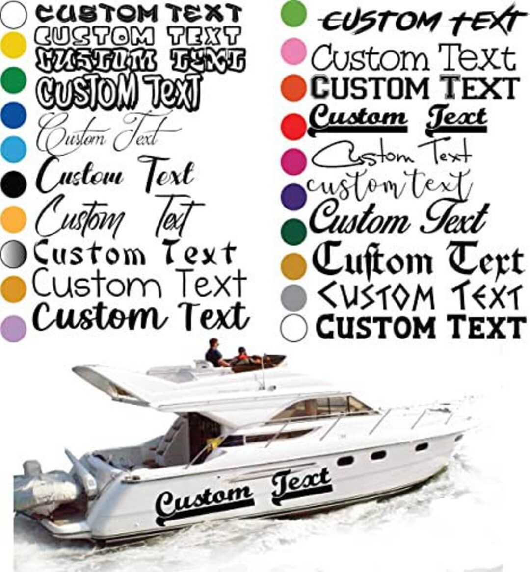 Custom Stickers Decals Lettering Personalized - Personalized Design ...