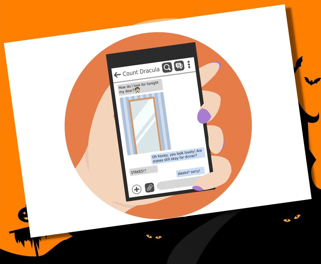 Printable Funny Halloween Card Halloween Greeting Card - Etsy