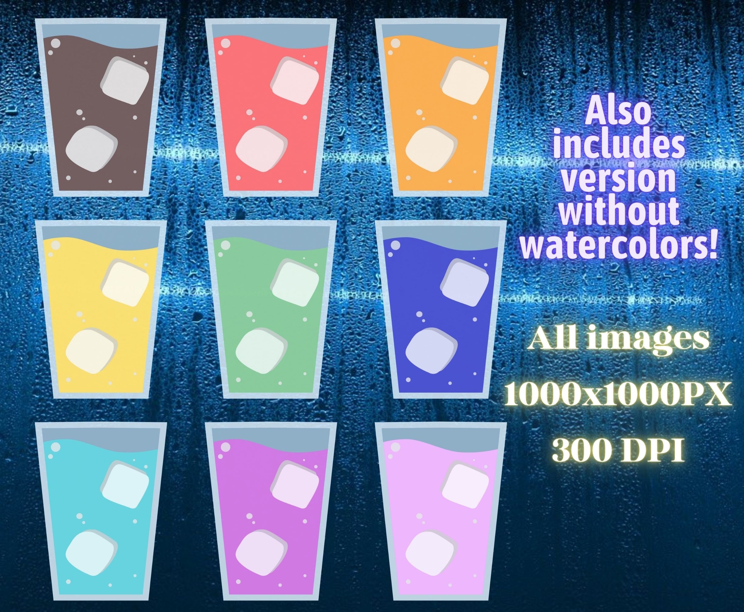 Soda Pop Clipart Watercolor PNG, PSD Commercial Use Personal Use - Etsy