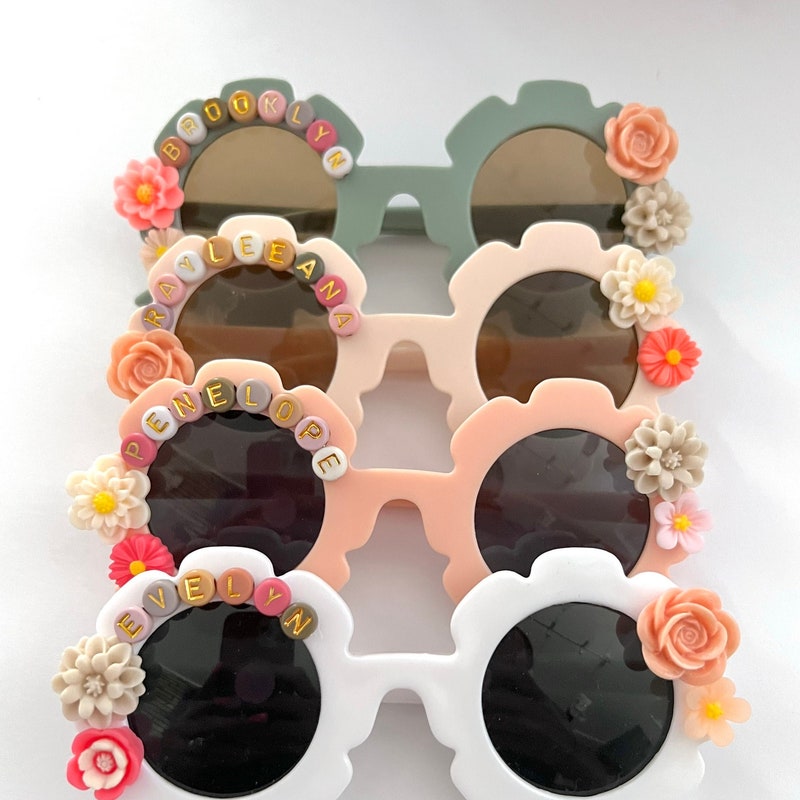 Flower Sunglasses - Etsy