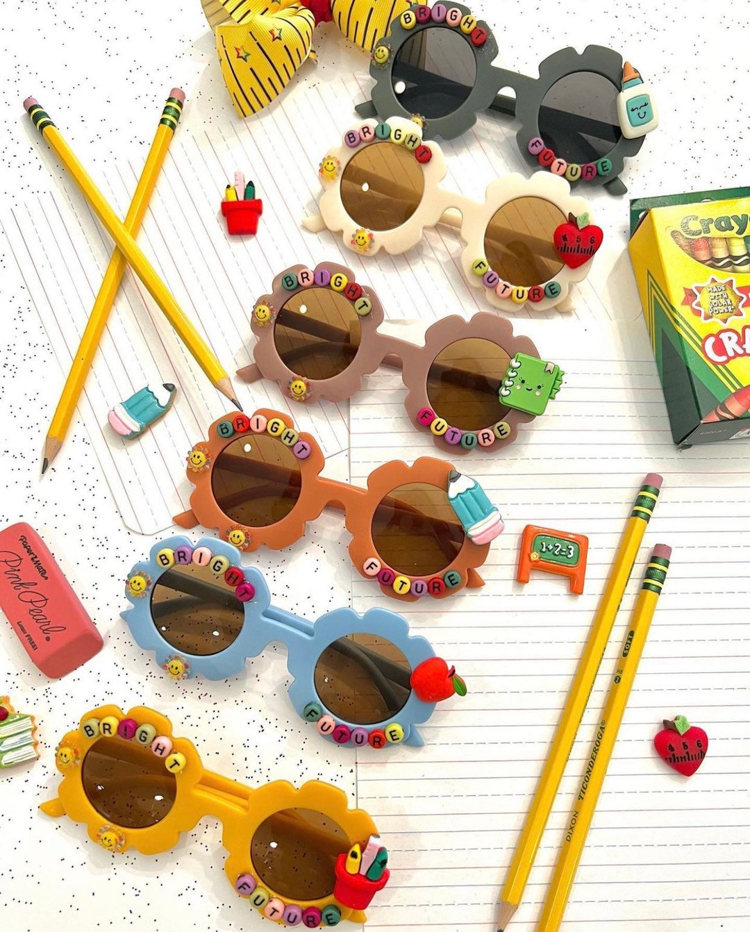 Back to School Sunglasses for Kids, Custom Sunglasses for Kids, Bright ...