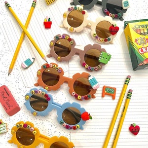 Back to School Sunglasses for Kids, Custom Sunglasses for Kids, Bright ...