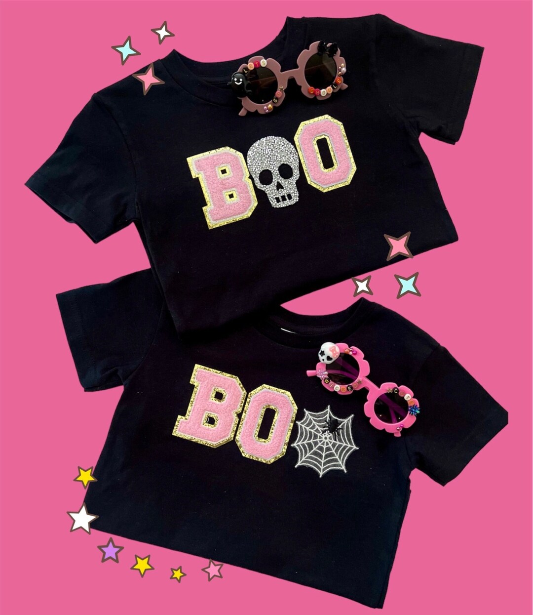 Boo Shirt, Girls Chenille Patch Shirt, Halloween Shirt, Patch Shirt ...