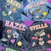 Girls Pink Letter Patch Jean Jacket Name Patch Jacket - Etsy