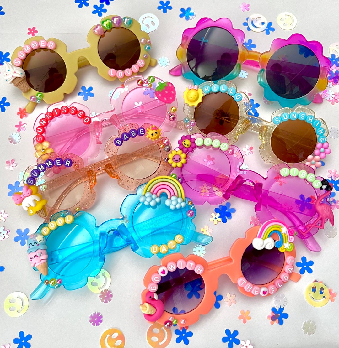 Summer Sunglasses,pool Day Sunnies, Custom Sunglasses for Kids, Summer ...