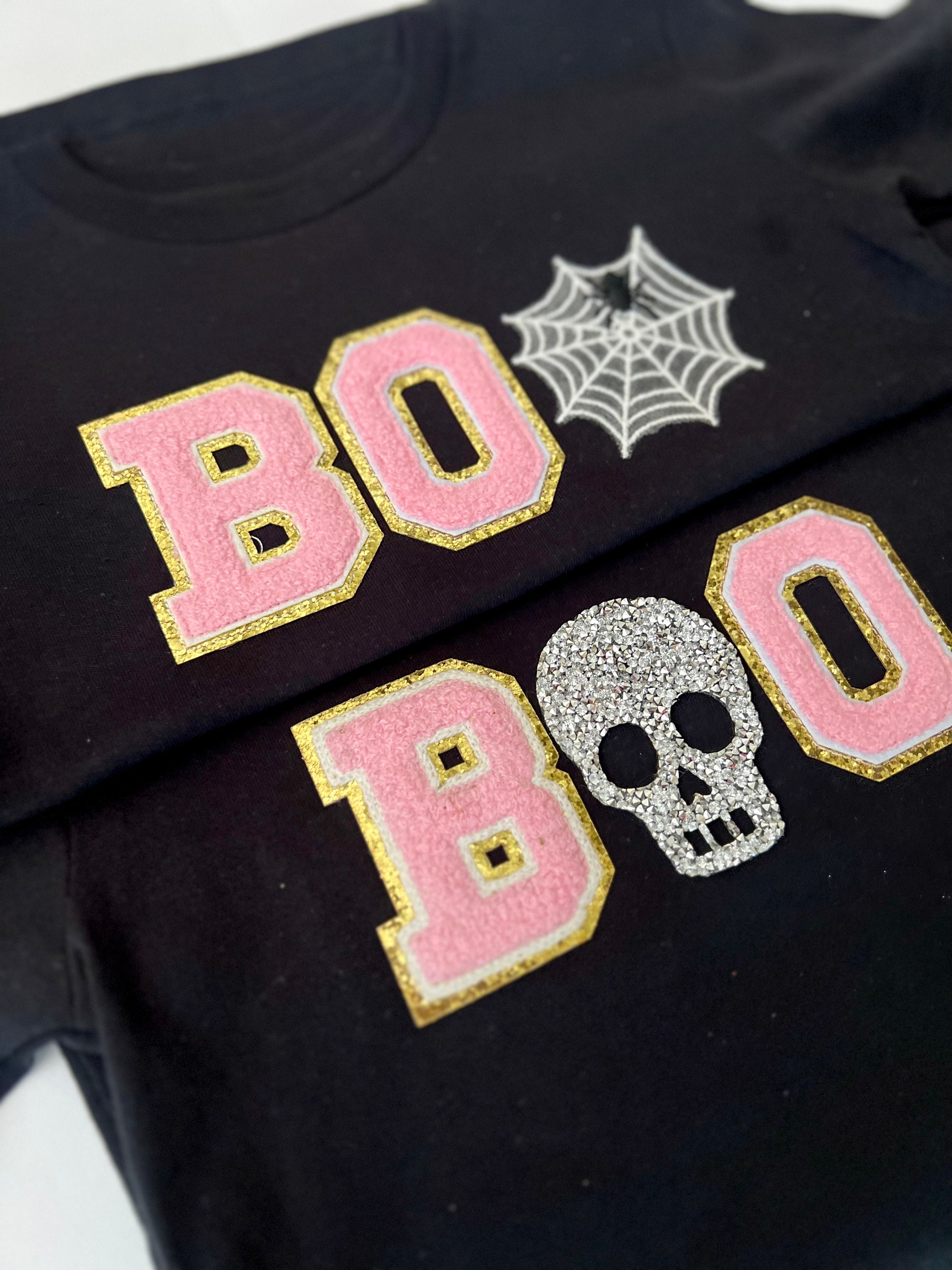 Boo Shirt, Girls Chenille Patch Shirt, Halloween Shirt, Patch Shirt ...