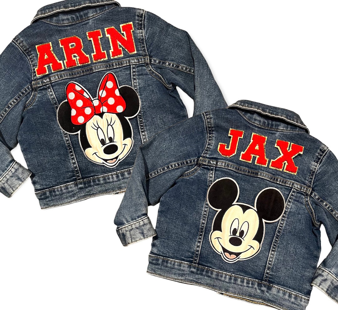 Disney Patch Jean Jacket | Name Patch Jacket | Toddler Girls Custom ...