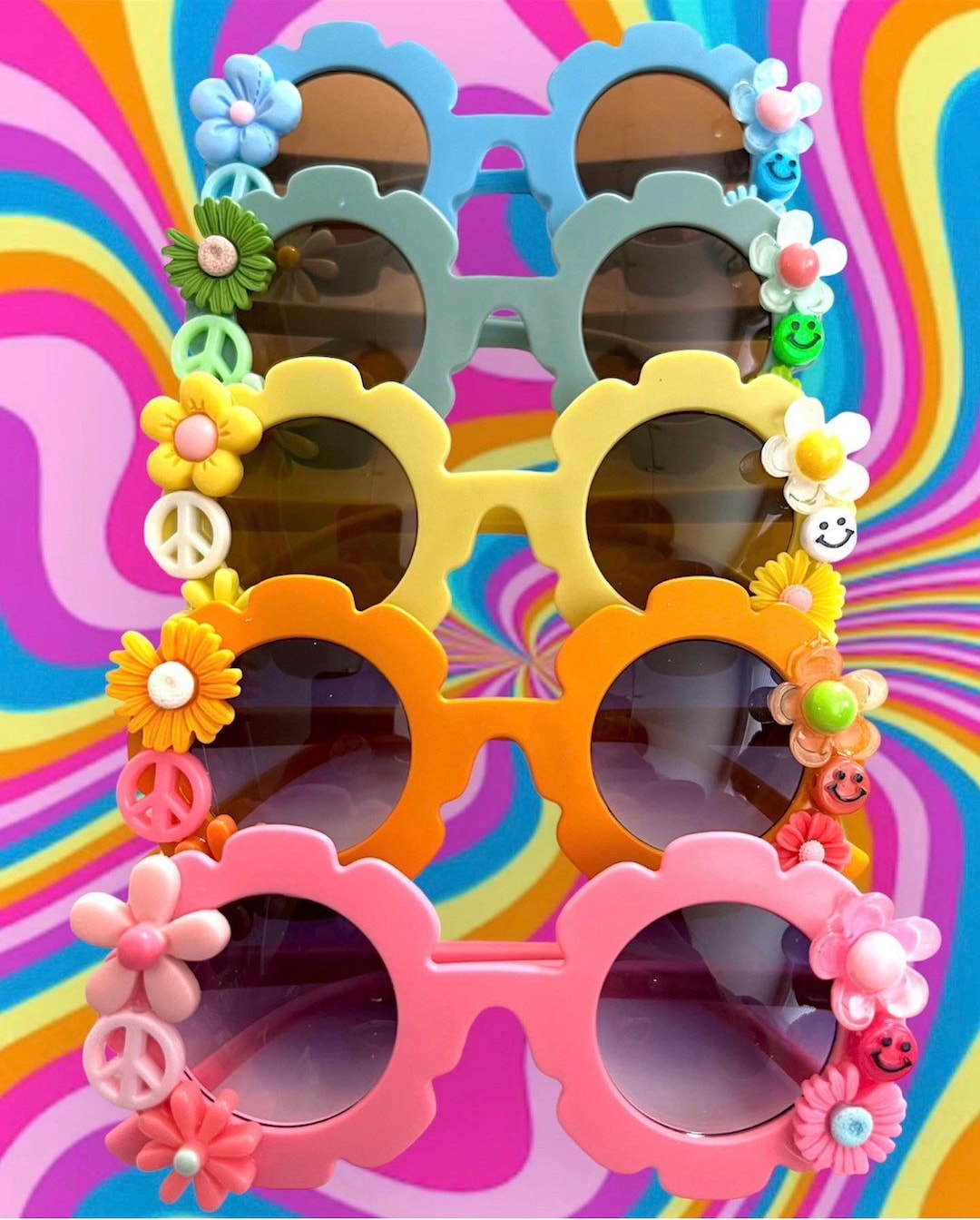 Flower Sunglasses | Custom Name Sunglasses | Sunnies for Kids | Groovy ...