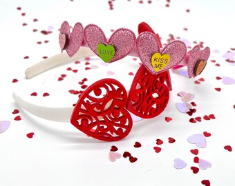 Conversation Heart Headband - Etsy