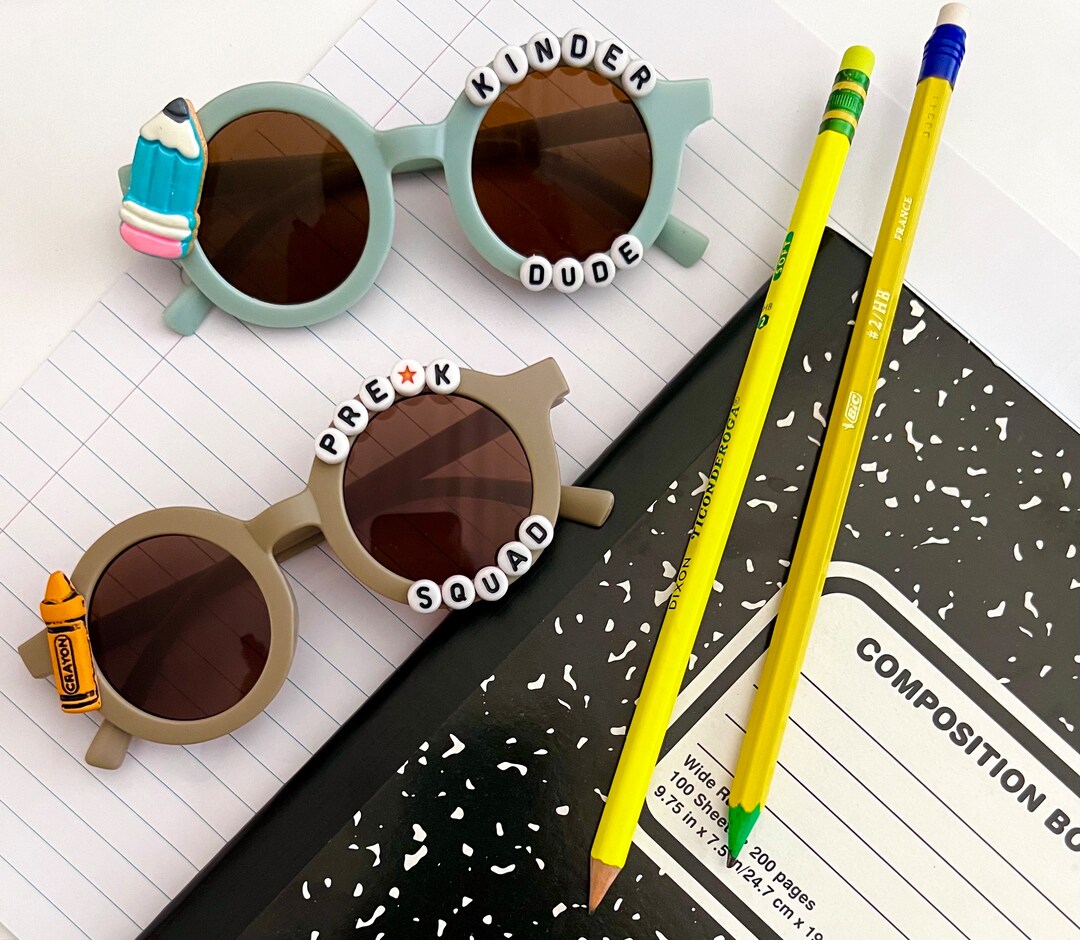 Back to School Sunglasses for Kids, Custom Sunglasses for Boys , Kinder ...