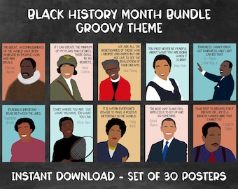 Black History Month Poster Bundle - Enchanted Theme - Etsy