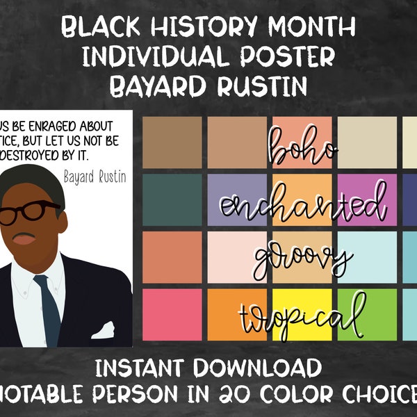 Bayard Rustin Poster - Etsy
