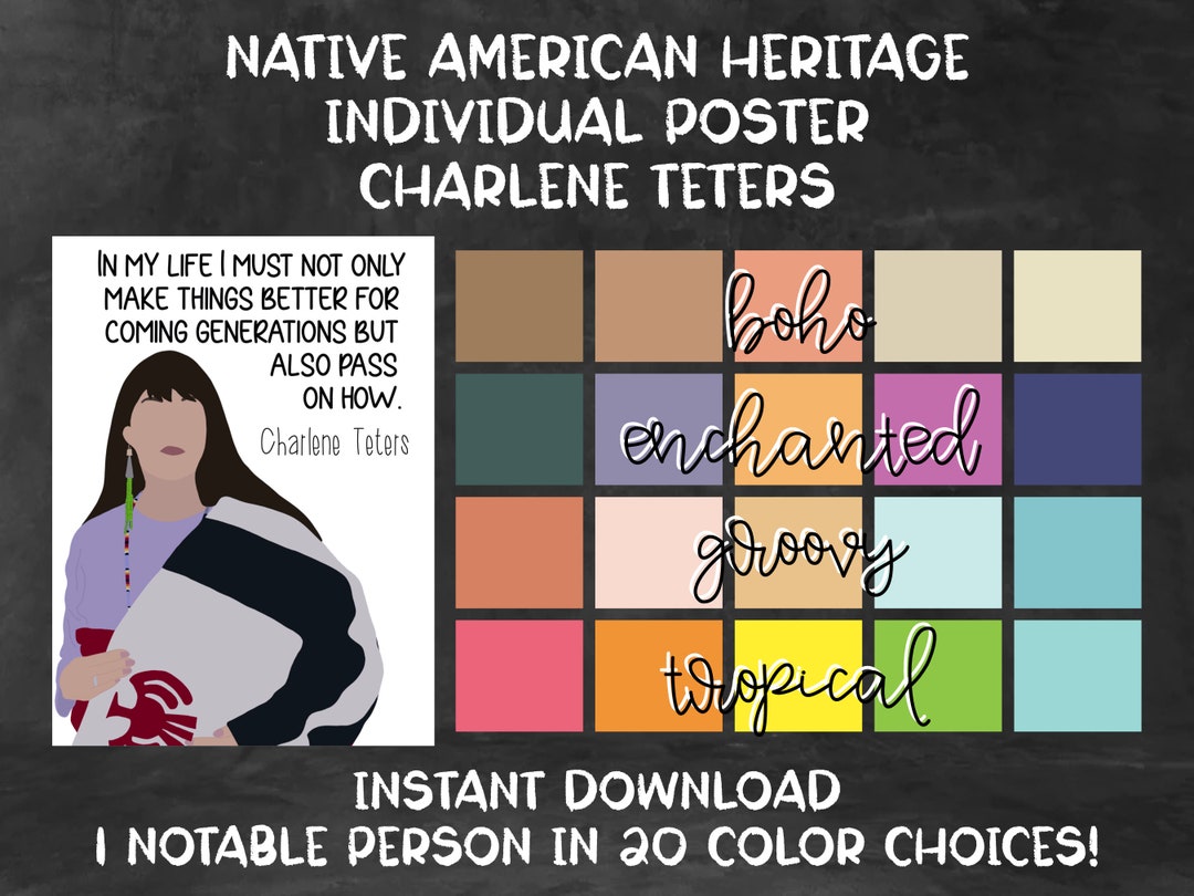 Native American Heritage Month [individual Poster Series] - Charlene ...