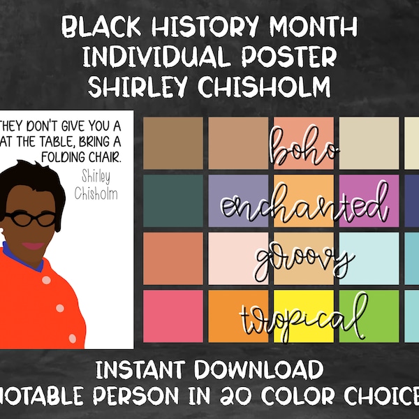 Shirley Chisholm Printable - Etsy