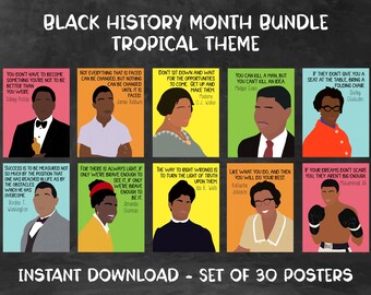 Black History Month Poster Bundle - Enchanted Theme - Etsy