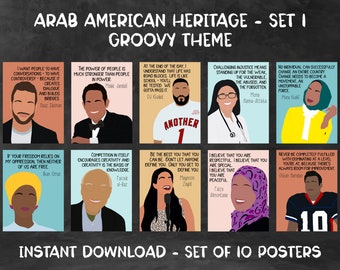 Arab American Heritage Month Posters [set 1] - Enchanted Theme - Etsy