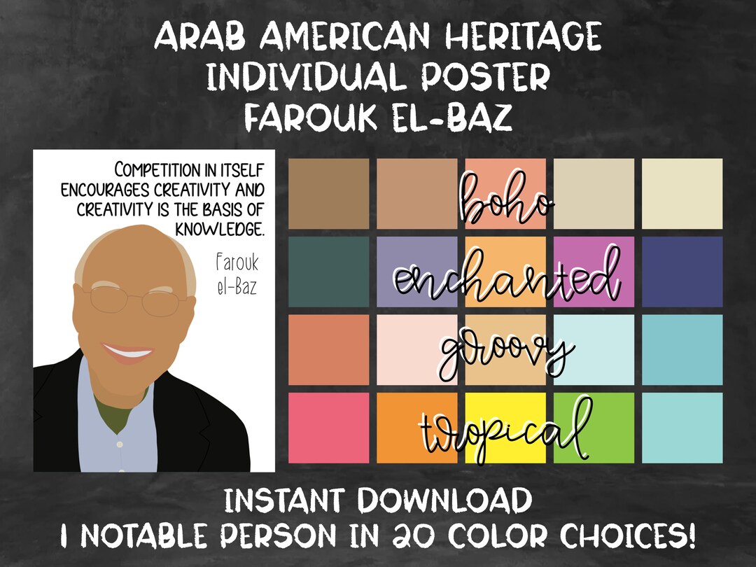 Arab American Heritage Month [individual Poster Series] - Farouk El-baz ...