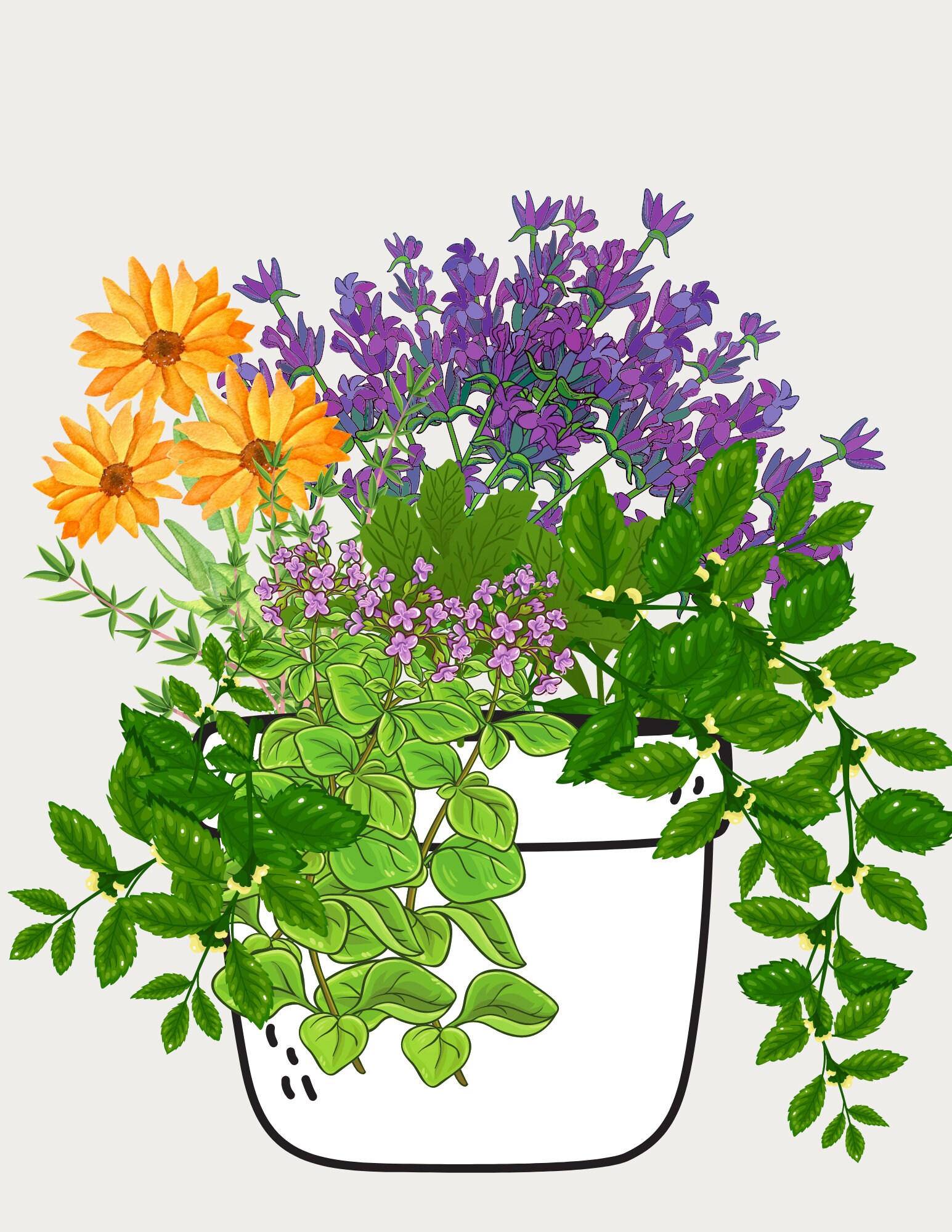 Lemari Bugs Begone Container Garden Design - Etsy