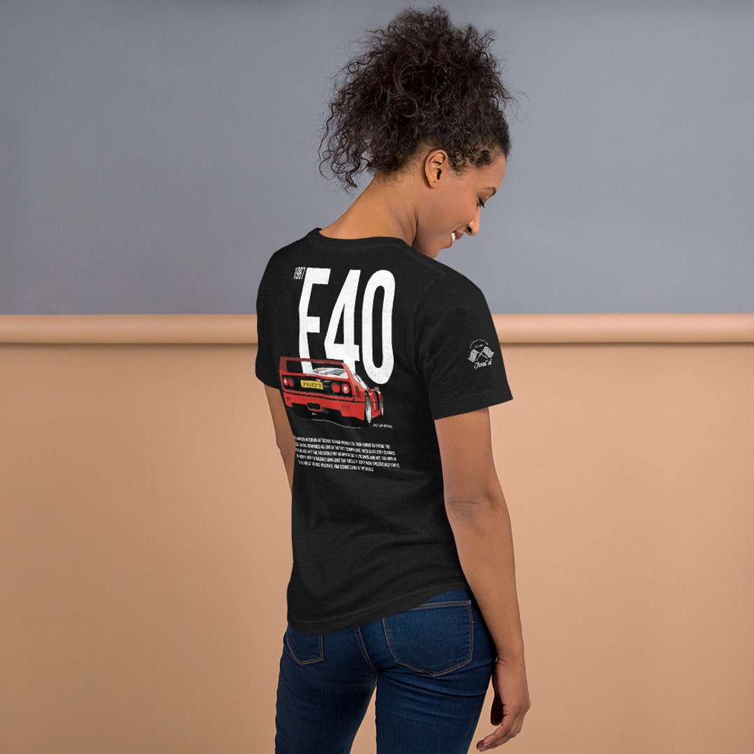 Ferrari F40 Shirt With White Text - Etsy