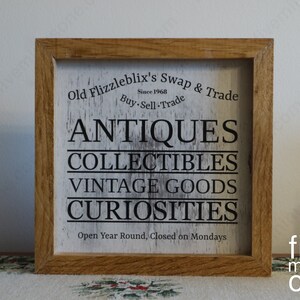 Antique Store Sign / Vintage Collectibles Sign / Rustic Sign / - Etsy