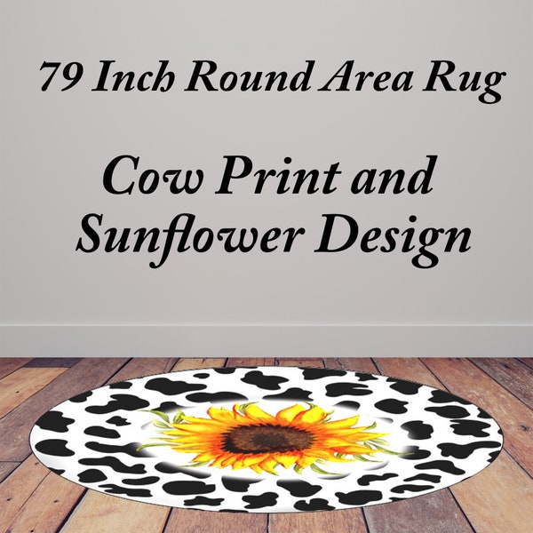 79 Inch Round Rug - Etsy