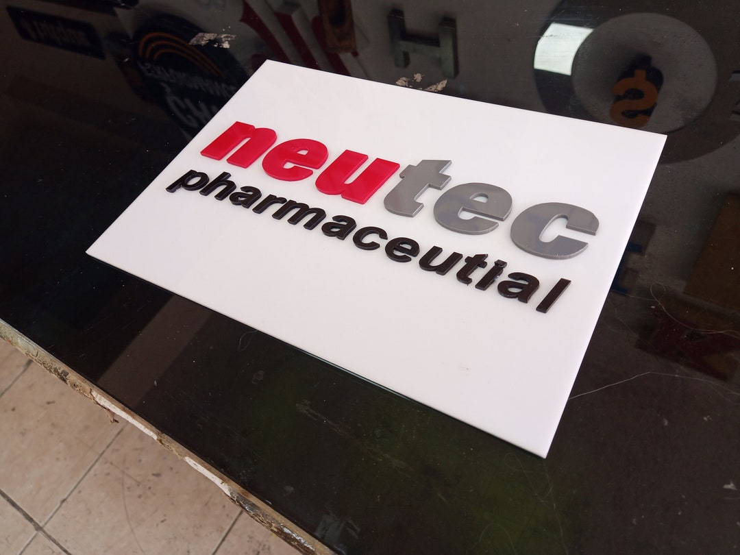 20x30cm Custom Laser Cut Acrylic Logo Sign on Acrylic With Stand You're ...